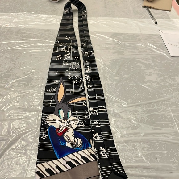 Warner Bros. | Other | Looney Tunes Music Notes Bugs Bunny Tie | Poshmark